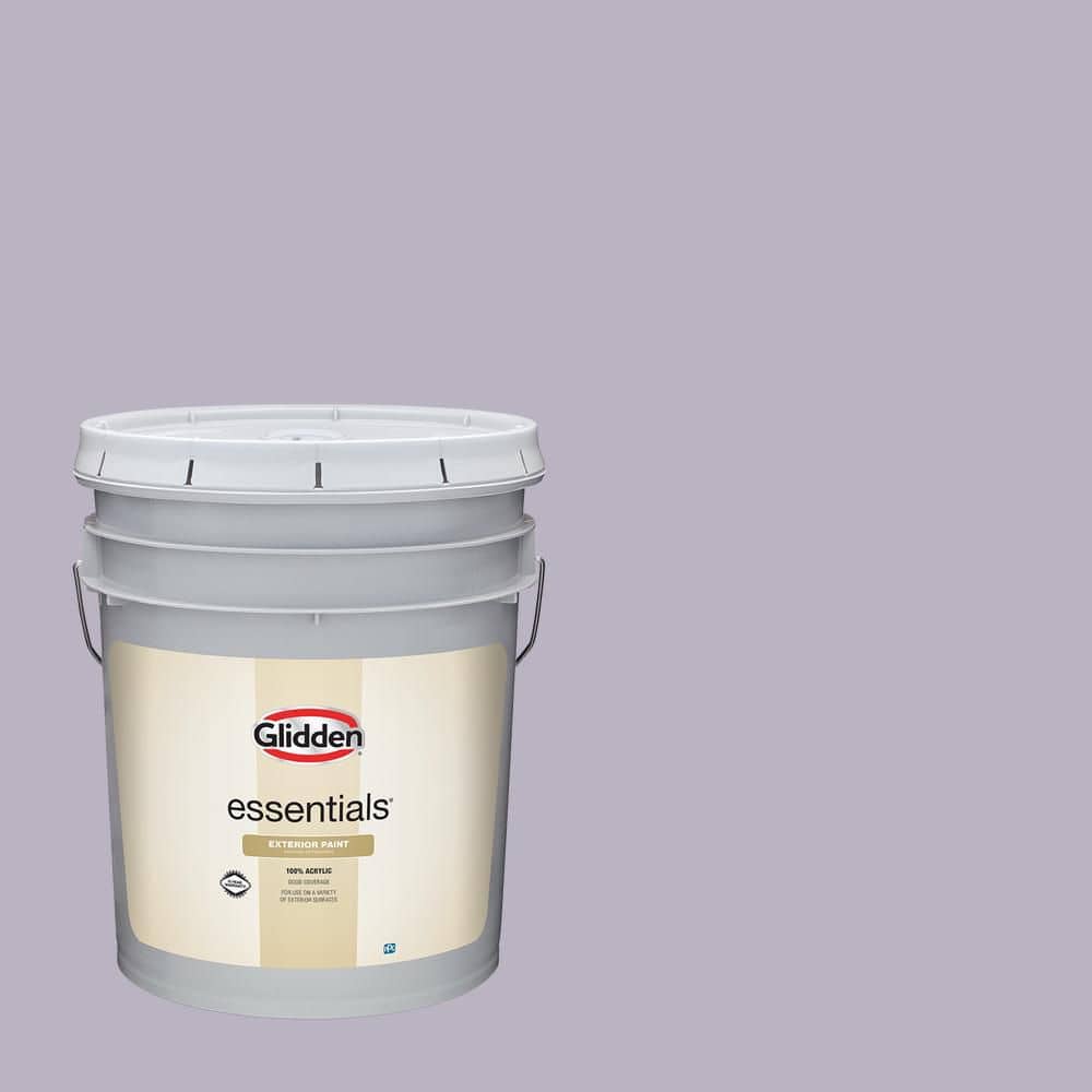 Glidden Essentials 5 gal. PPG1174-4 Cloudberry Satin Exterior Paint ...