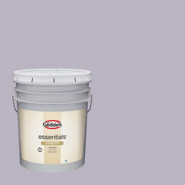 Glidden Essentials 5 gal. PPG1174-4 Cloudberry Satin Exterior Paint ...