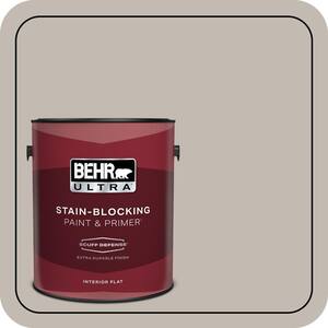 BEHR PREMIUM PLUS 8 oz. #QE-57 Warm Ash Semi-Gloss Interior/Exterior ...