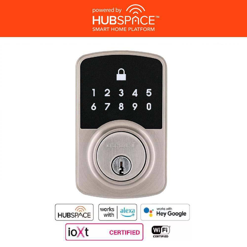 Reviews for Defiant Square Compact Satin Nickel Electronic Single ...