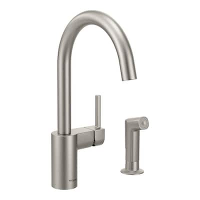 MOEN Align 10.27 in. x 2.45 in. Escutcheon Plate in Spot Resist ...