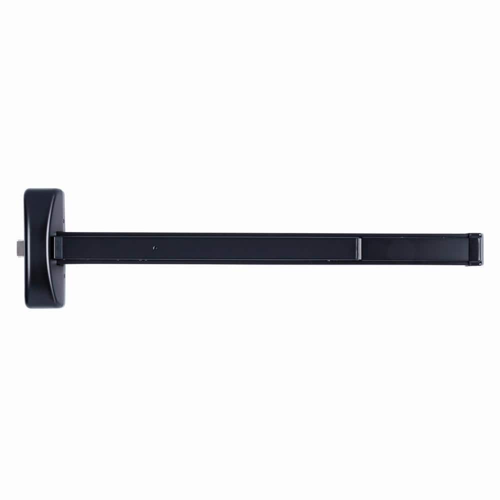 Universal Hardware Matte Black Rim Panic Device with Standard Pull and ...