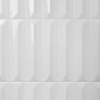 Ivy Hill Tile Colorwave Inflex White 4.43 in. x 17.62 in. Polished ...
