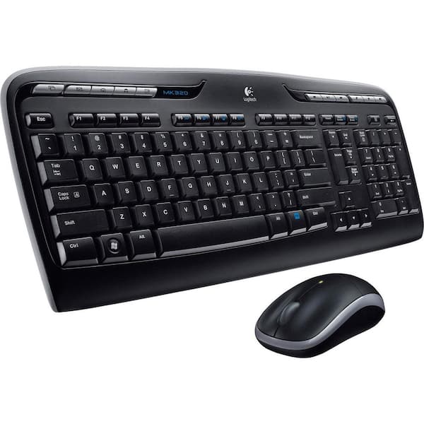 Logitech MK320 Keyboard/Mouse/USB Wireless Desktop Set, Black 920 ...