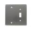 Leviton 1-Gang 1-Toggle Standard Size Stainless Steel Wall Plate ...