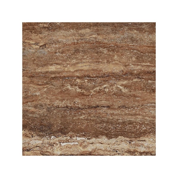 Giorbello American Travertine Bold 4 in. x 4 in. Matte Porcelain Large ...