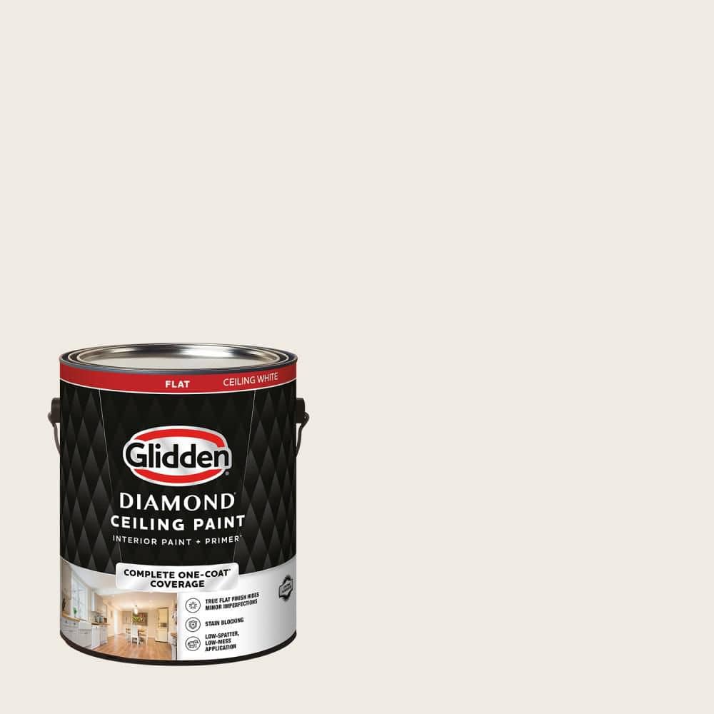 Glidden Diamond 1 gal. Linen Ruffle PPG1075-1 Flat Interior One-Coat ...