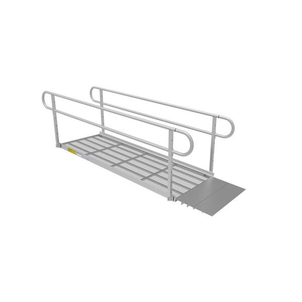 EZ-ACCESS PATHWAY 3G 8 ft. Wheelchair Ramp Kit with Expanded Metal ...