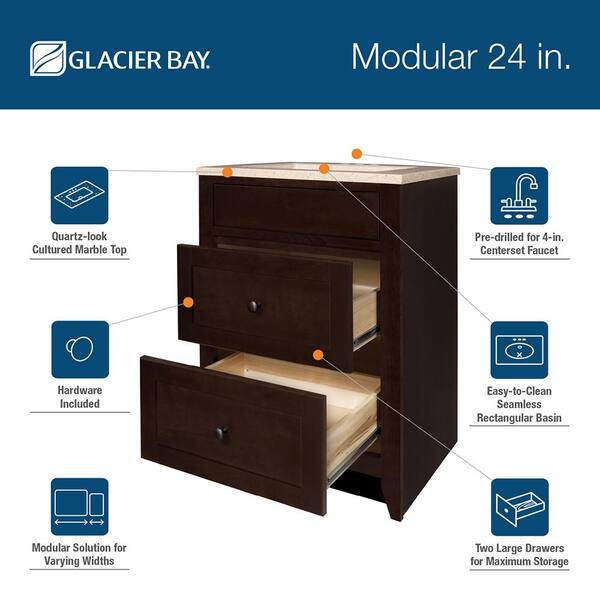 Glacier Bay Bathroom Cabinets Java | Cabinets Matttroy