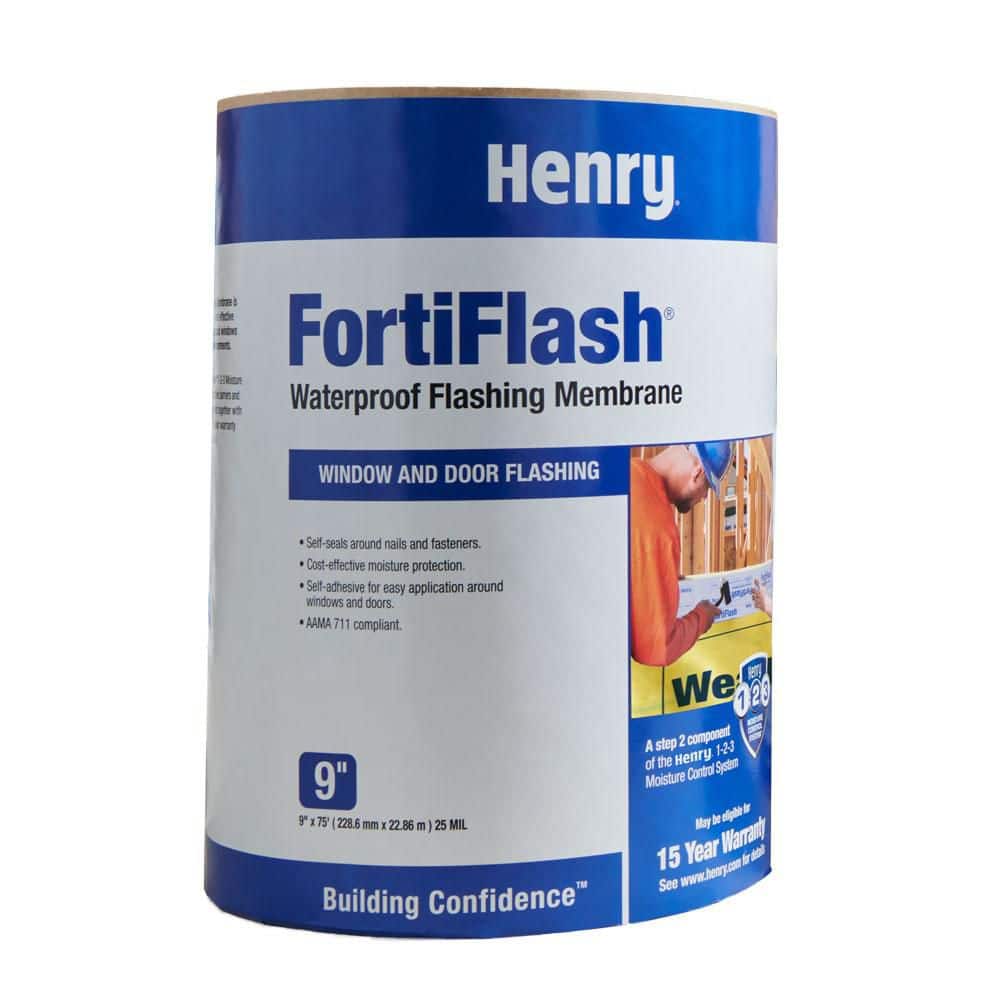 Henry FortiFlash Waterproof Flashing Membrane (25 mil) 9 in. x 75 in ...