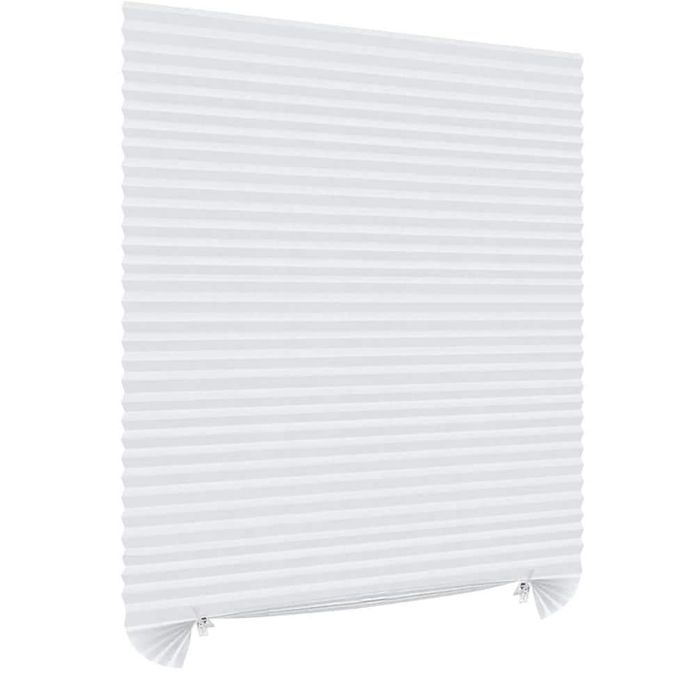 Afoxsos White Cordless No Drill Clip on Stick Self Adhesive Temporary ...