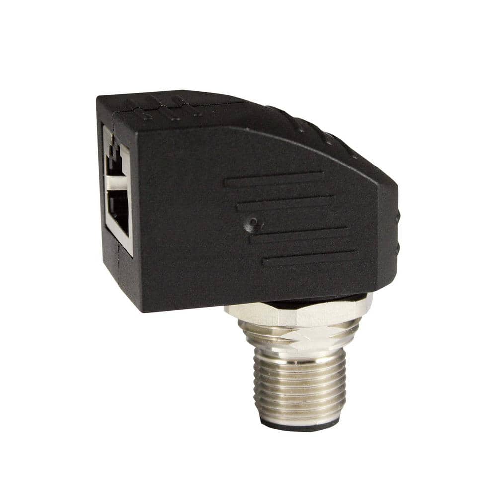 Automation Systems Interconnect M12 To RJ45 Adapter, Male M12 D-Coded ...