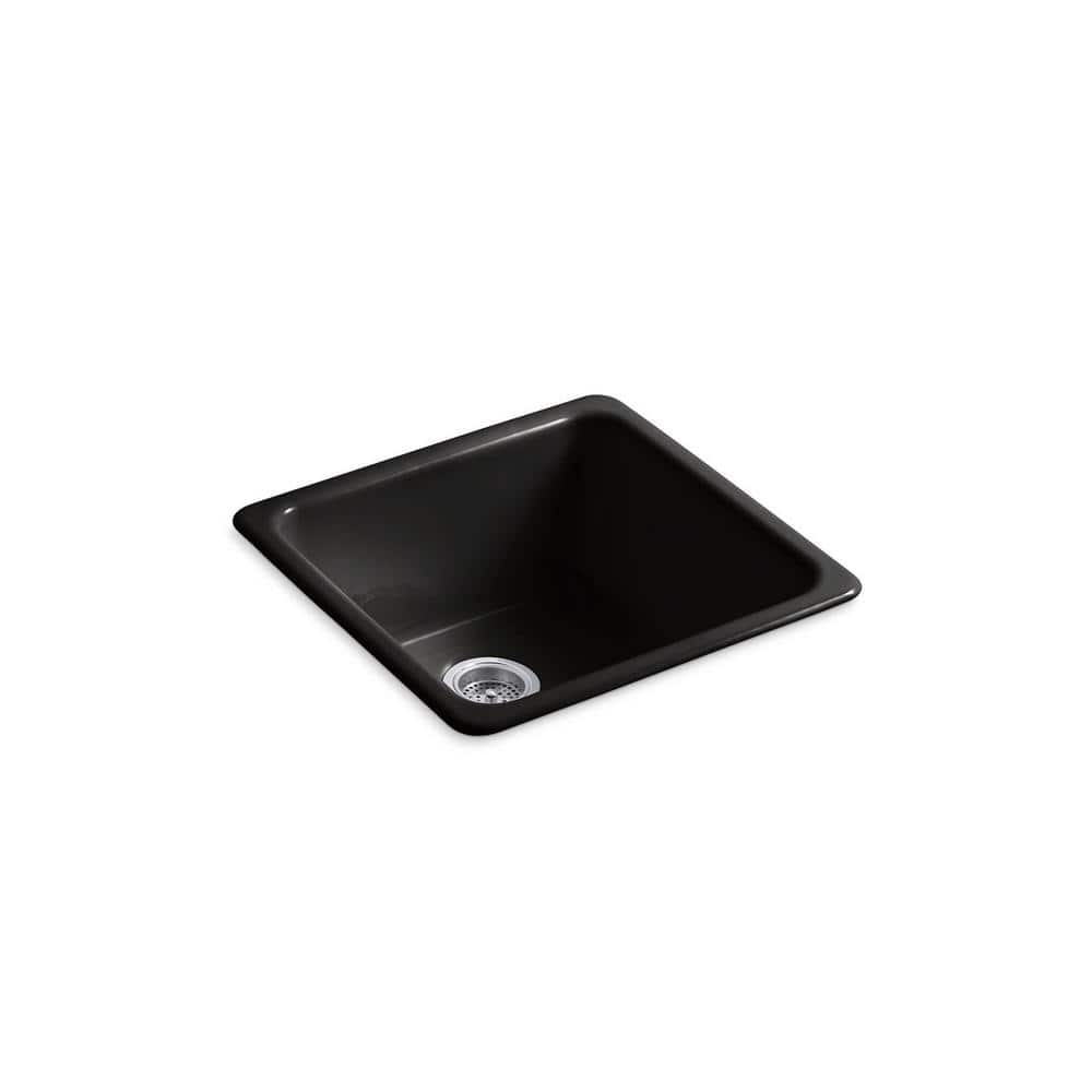 KOHLER Iron/Tones Cast Iron 20.88 in. Drop-In/Undermount Bar Sink in ...