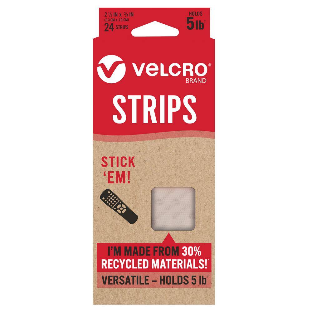 Have a question about VELCRO ECO Stick'EM Strips 2-1/2 in. x 3/4 in. 24 ...