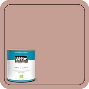 BEHR PREMIUM PLUS 1 qt. #S170-4 Retro Pink Semi-Gloss Enamel Exterior ...
