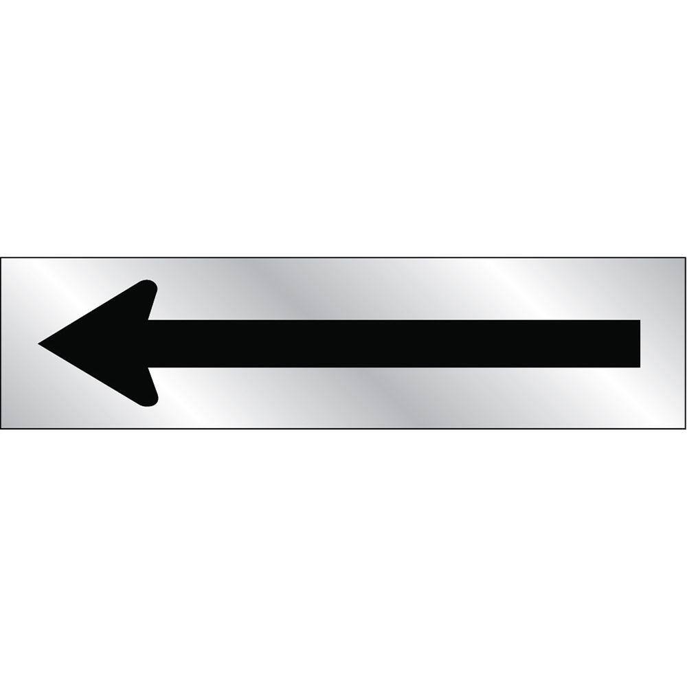 HY-KO 2 in. x 8 in. Mylar Aluminum Arrow Sign 486 - The Home Depot