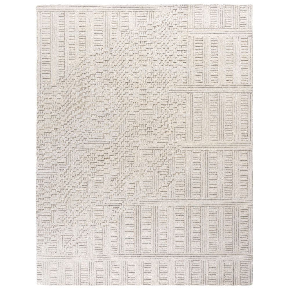 SAFAVIEH Harvest 8 ft. x 10 ft. Beige/Ivory Geometric Abstract Area Rug ...