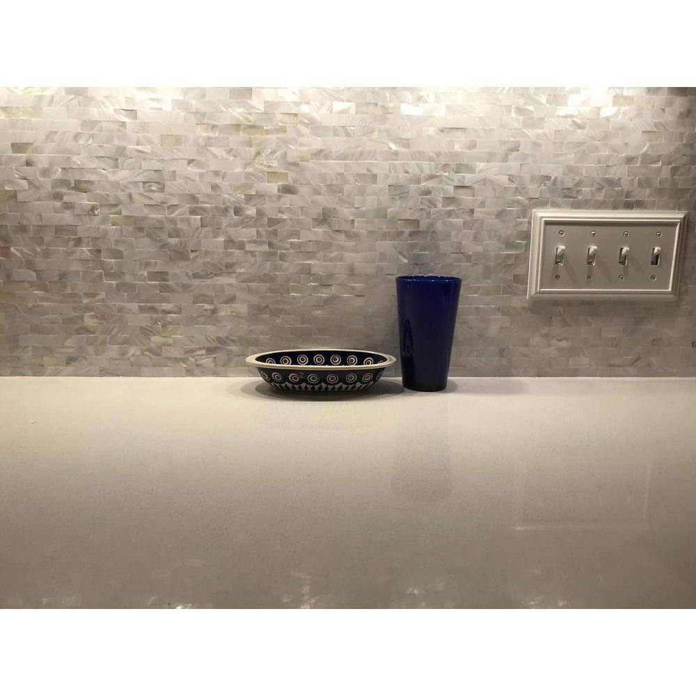 Buy Natural Sea Shell/Peal White Seamless 12 in. x 12 in. Rectangle ...