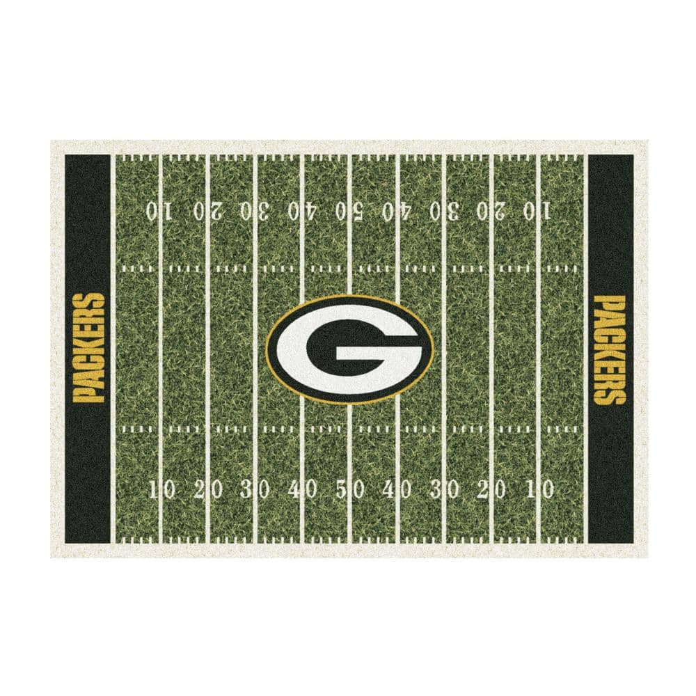 IMPERIAL Green Bay Packers 8 ft. x 11 ft. Homefield Area Rug IMP 528 ...