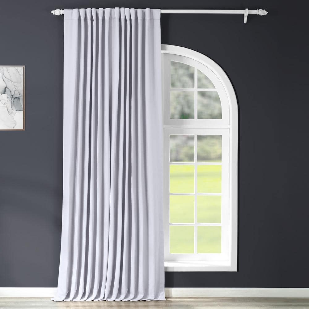 Exclusive Fabrics & Furnishings Fog Grey Rod Pocket Room Darkening ...