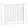Weatherables Vanderbilt 3 ft. H x 5 ft. W White Vinyl Railing Gate Kit ...