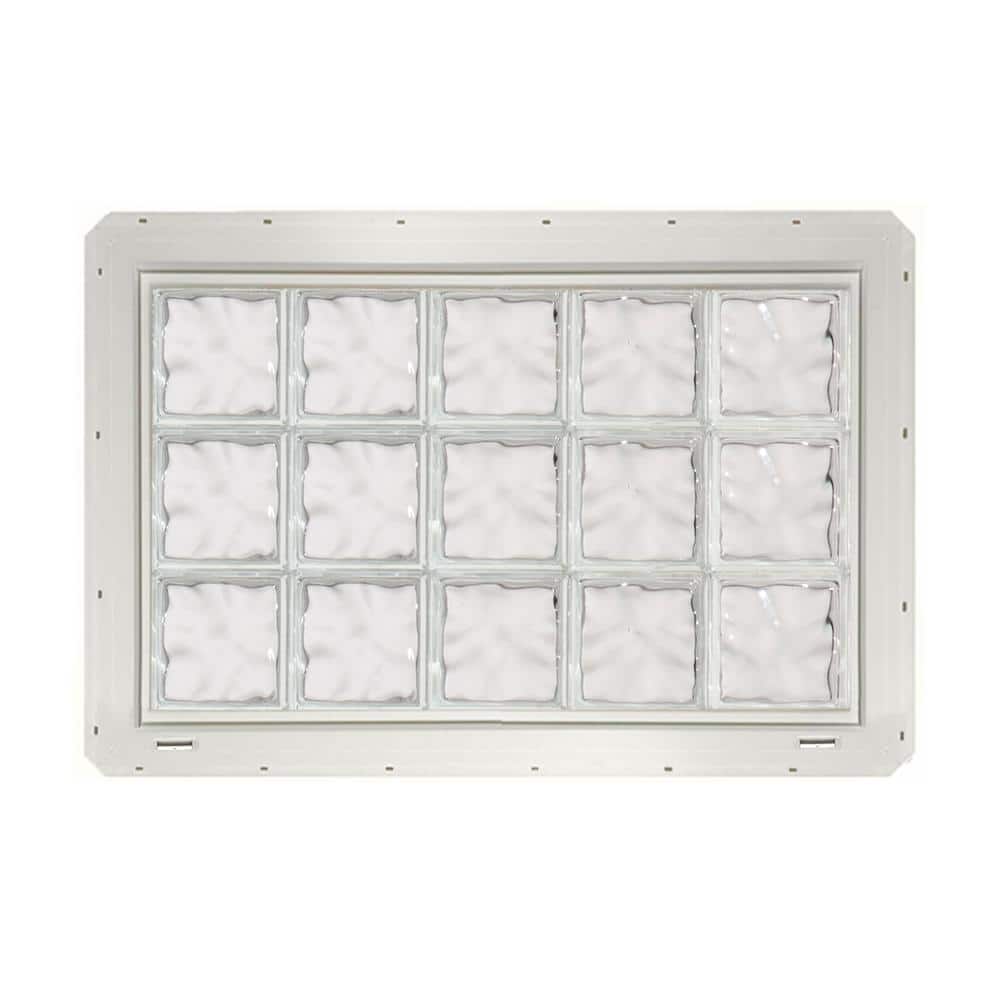 CrystaLok 39.25 in. x 24.25 in. x 3.25 in. Wave Pattern Vinyl Framed ...