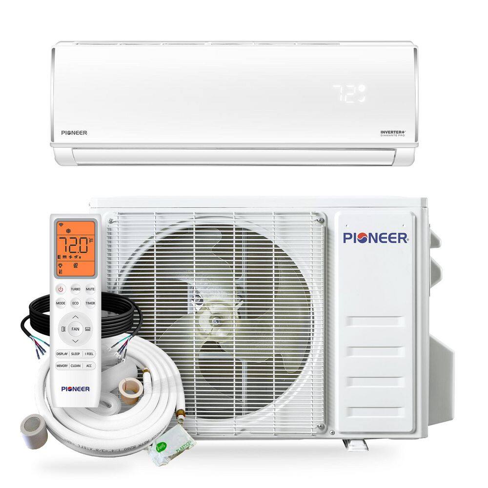 Pioneer Diamante Pro Low-Ambient 1-Zone 12,000 BTU 23 SEER2 Ductless ...