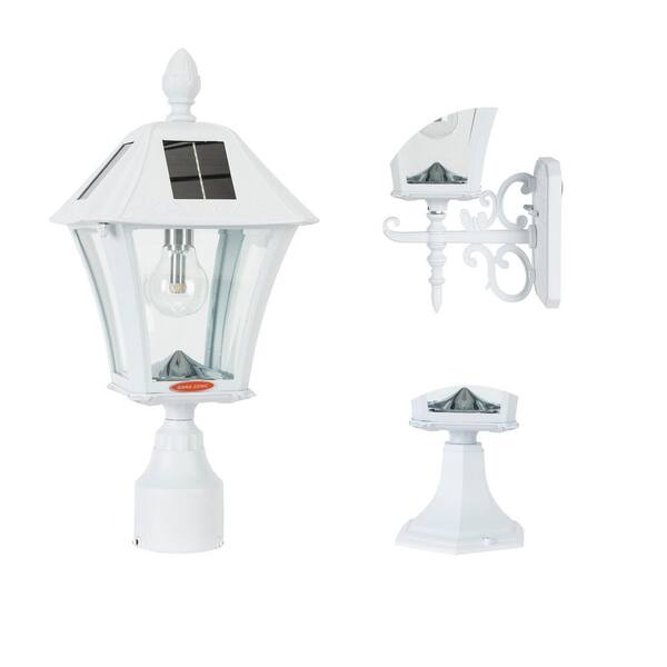 White - Solar - Post Lighting - The Home Depot