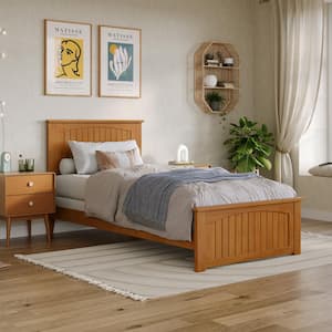 Reviews for AFI Madison Walnut Brown Solid Wood Frame Twin XL Panel Bed with Matching Footboard ...
