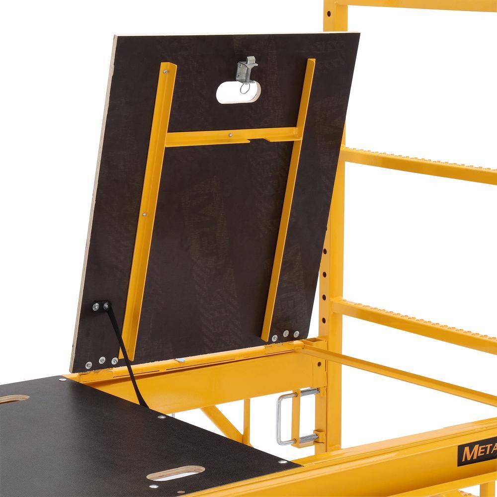 Steel Scaffold Rolling Platform with 1250 lbs. Load Capacity - 6 ft. W ...