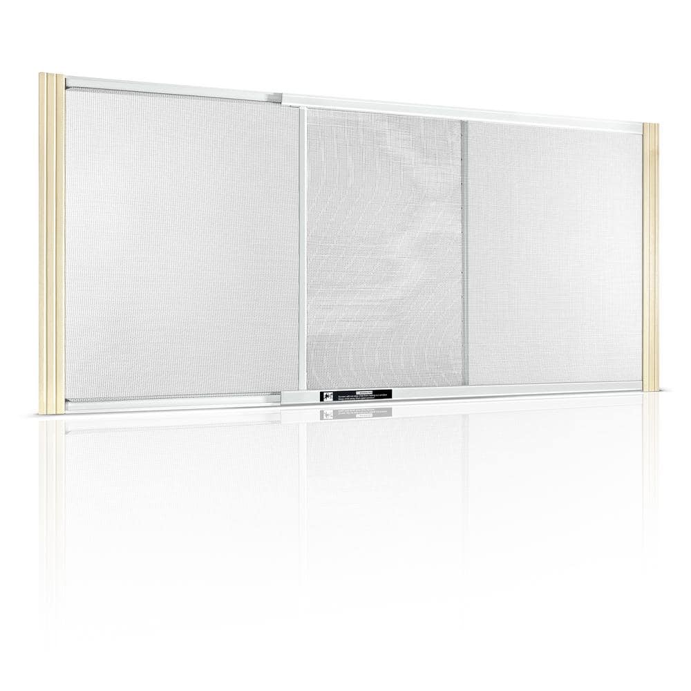 PROAIRA 33 in. x 19 in. Clear Wood Frame Adjustable Window Screen (Pack ...