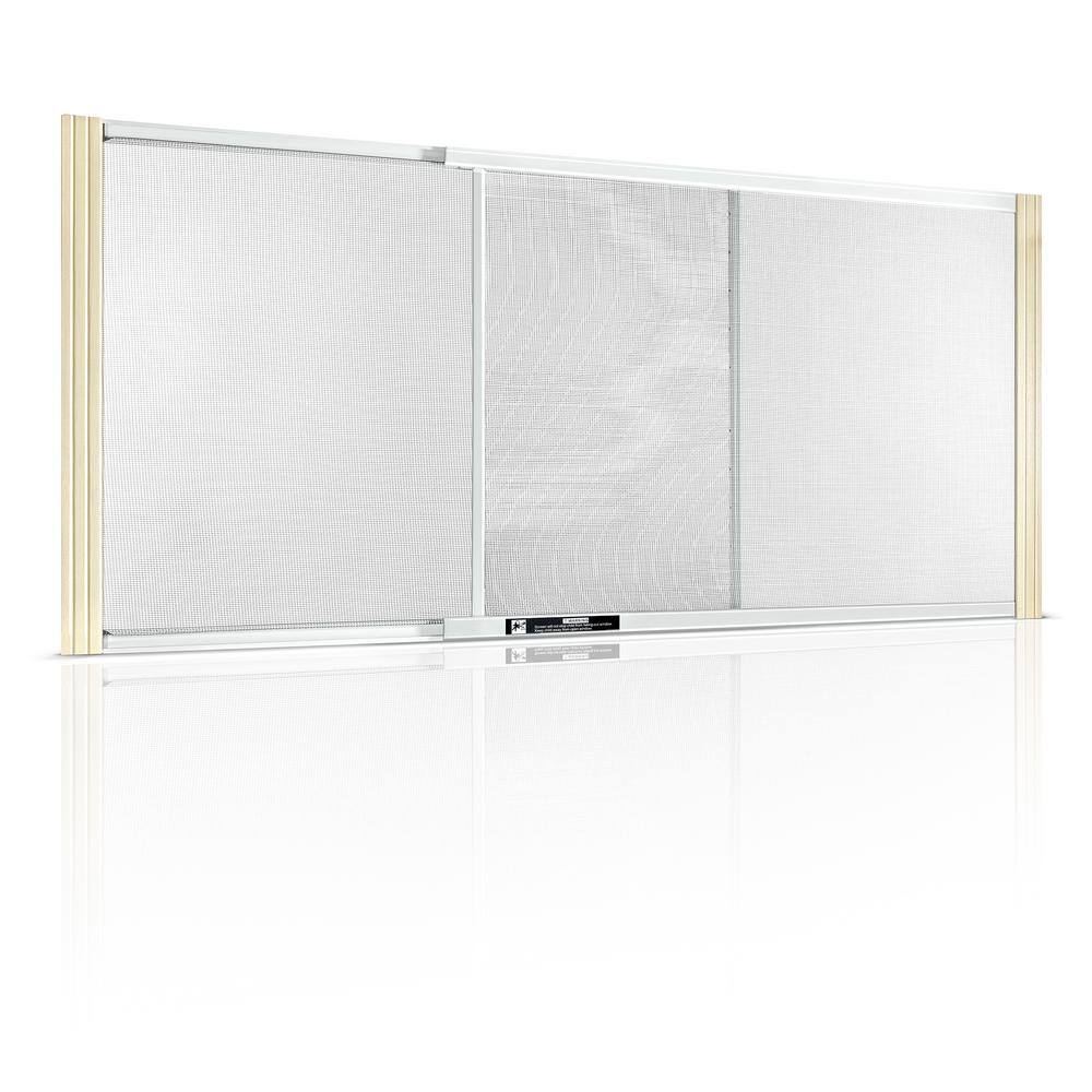 PROAIRA 33 in. x 19 in. Clear Wood Frame Adjustable Window Screen (Pack ...