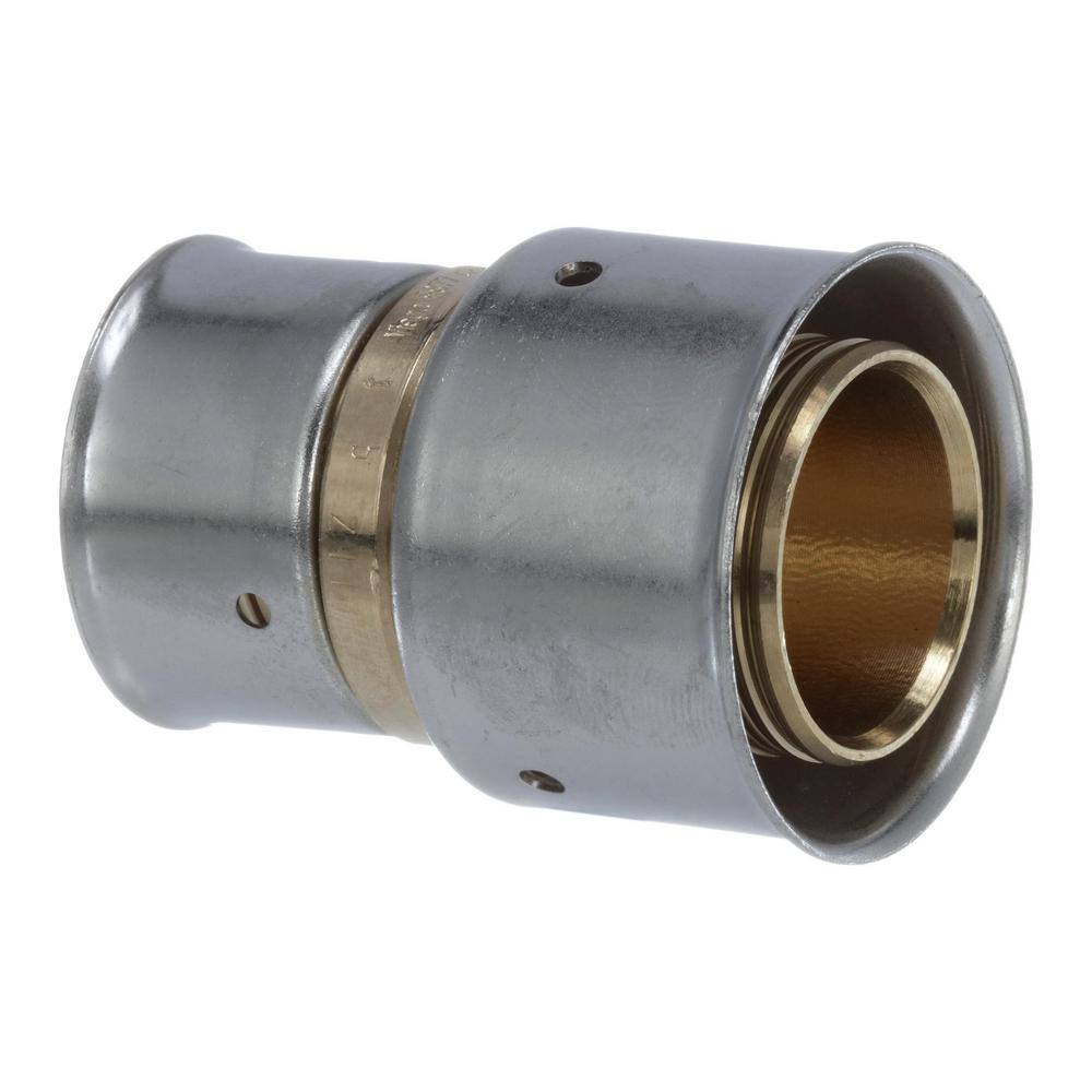 Viega PureFlow 1 in. x 1-1/4 in. Press Zero Lead Bronze Coupling (5 ...