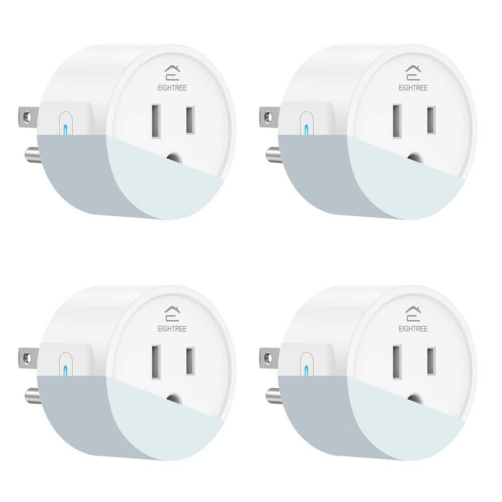 BIBIVIS 4-Pack White Matter WiFi Smart Plug Homekit Supported Hub ...