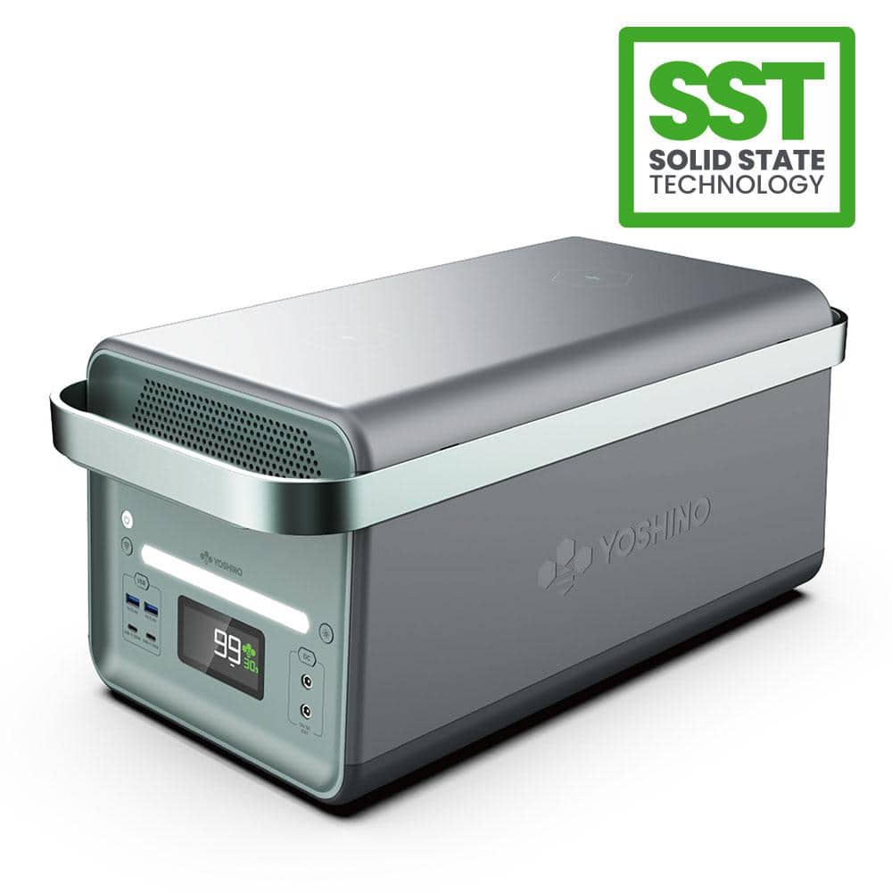 YOSHINO Solid-State Portable Power Station, 4,000W /6,000W Peak, Push ...