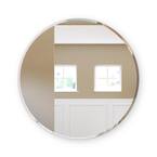 Fab Glass and Mirror Large Round Beveled Glass Mirror (42 in. H x 42 in ...