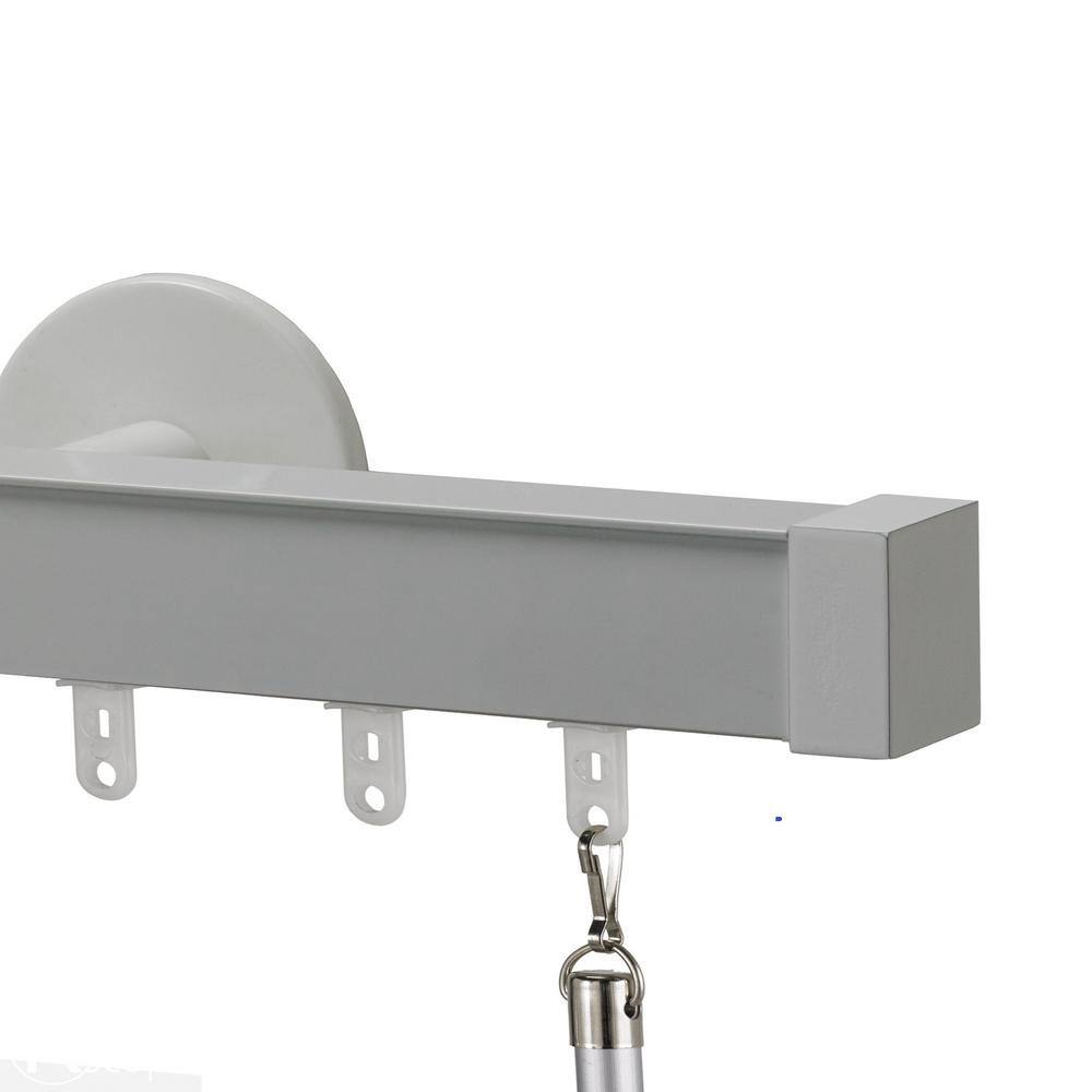 Art Decor Nexgen Pro 48 in. Non-Adjustable Traverse Window Curtain Rod ...