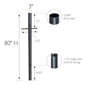 Steel - Light Poles - Post Lighting - The Home Depot