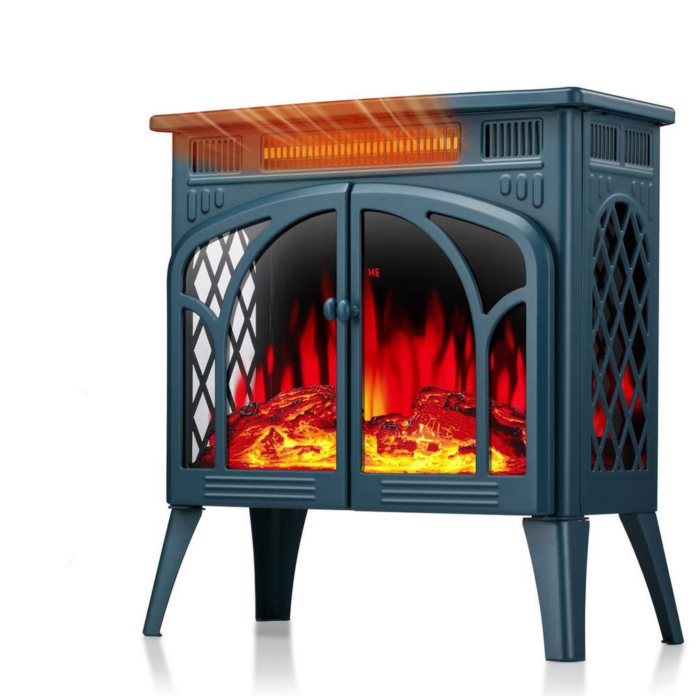 300 sq. ft. Electric Stove in Black with Remote Control MYSL122 - The ...