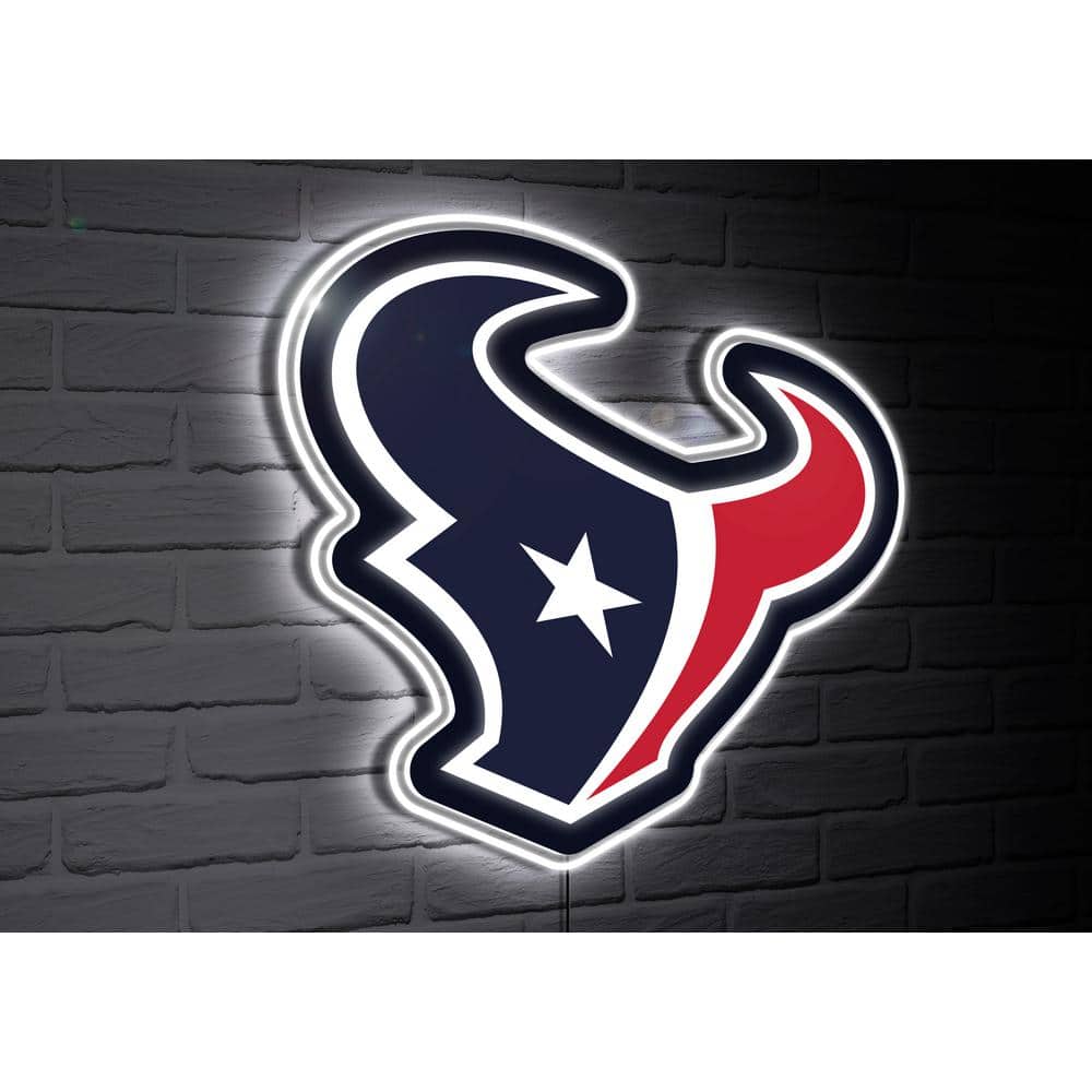Evergreen Houston Texans Team Logo Shaped Plug in LED Lighted Sign ...