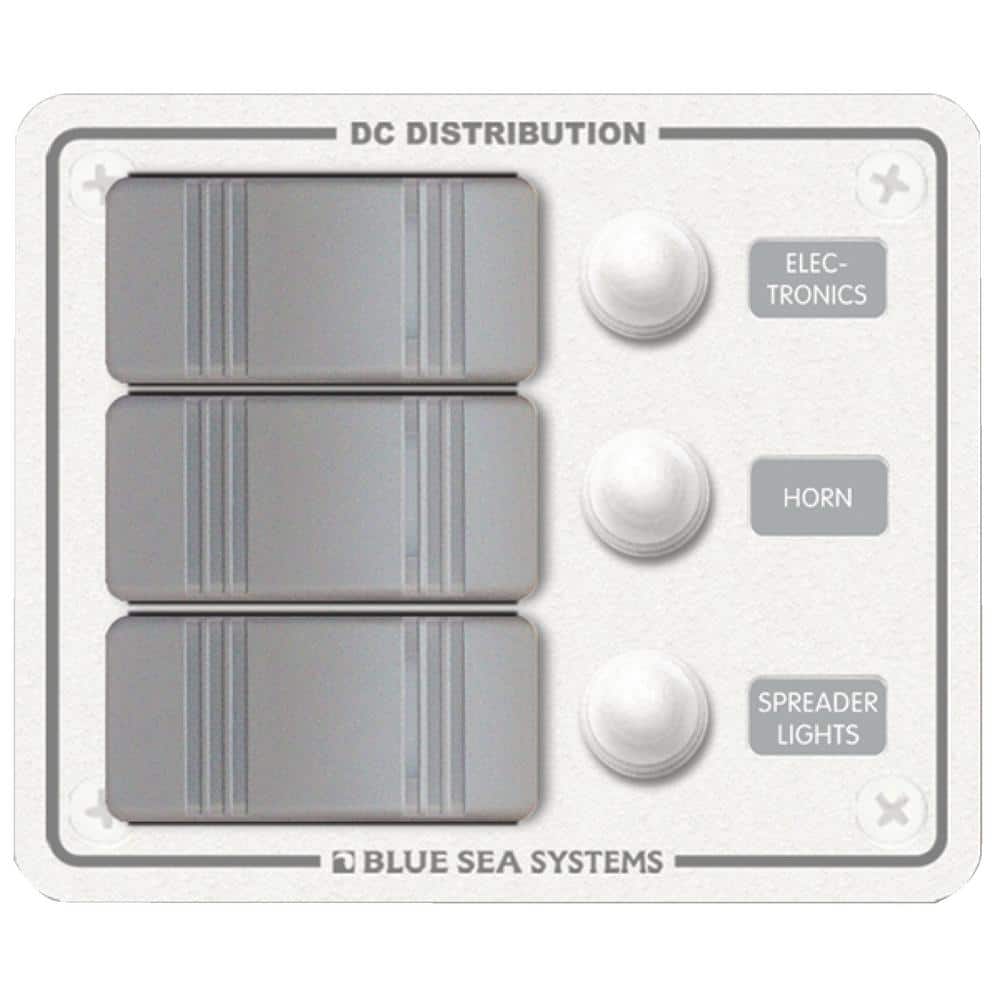 Blue Sea Systems Contura 12-Volt DC 3-Position Water Resistant Circuit ...