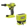RYOBI ONE+ 18V Cordless High Volume Inflator with ONE+ 18V Cordless ...