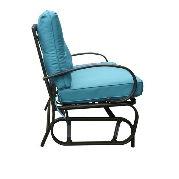 Wrought iron glider chair store