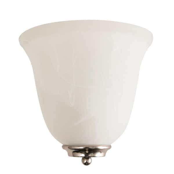 1-Light Brushed Nickel Sconce CORS10BN - The Home Depot