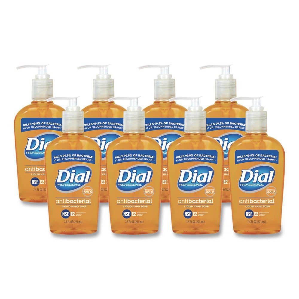 Dial Professional 7.5 oz. Floral Scent Gold Antibacterial Liquid Hand ...