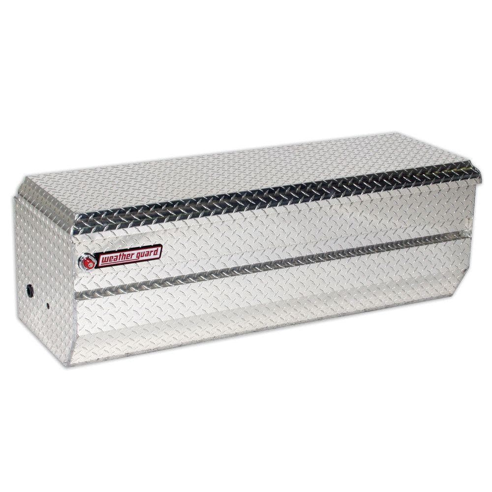 Weather Guard 55 Diamond Plate Aluminum Full Size Chest Truck Tool Box ...