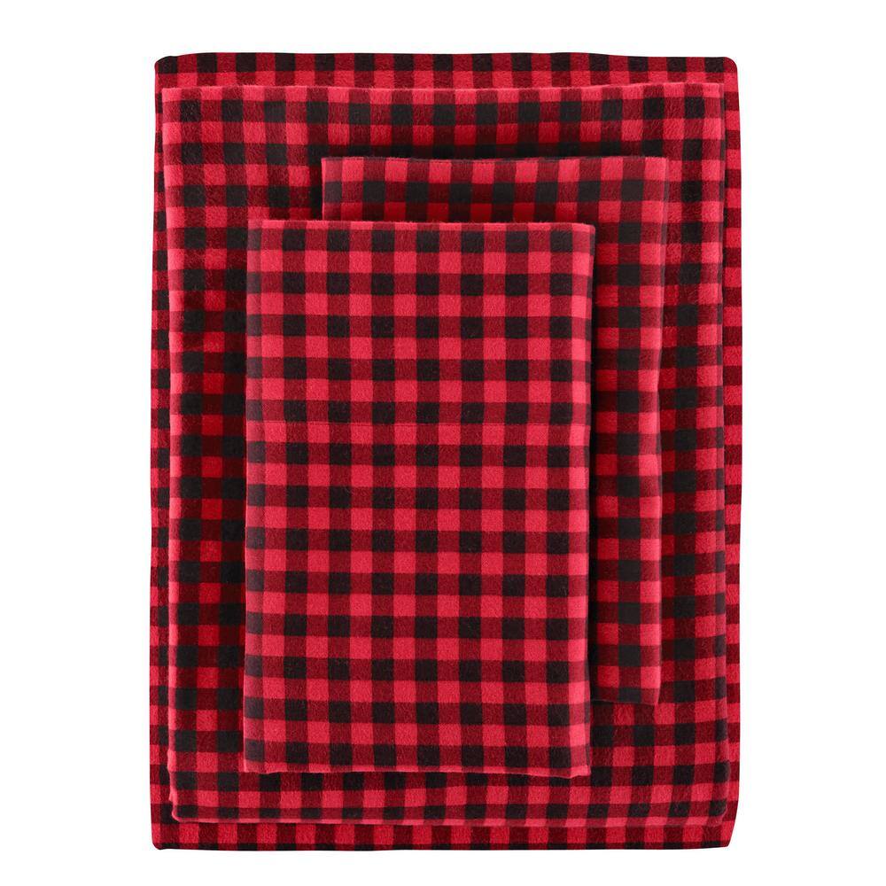 Home Decorators Collection Cotton Flannel 4-Piece Queen Sheet Set in ...