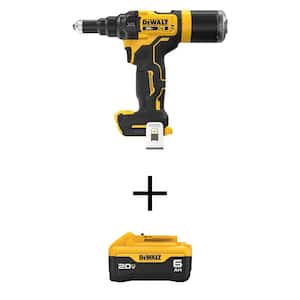 DEWALT 20-Volt MAX Cordless 3/16 in. Rivet Tool (Tool-Only) DCF403B ...
