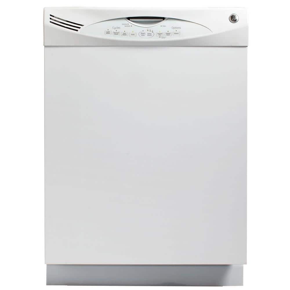 GE Front Control Dishwasher in White GDWF100VWW - The Home Depot