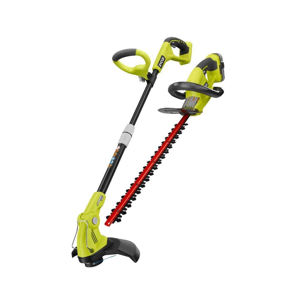 RYOBI One+ 18 in. 18V Cordless Hedge Trimmer P2014 - The Home Depot